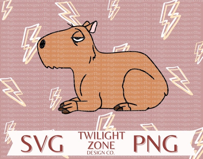 Capybara SVG | Easy Cut File for Cricut, Layered by Colour. PNG ...