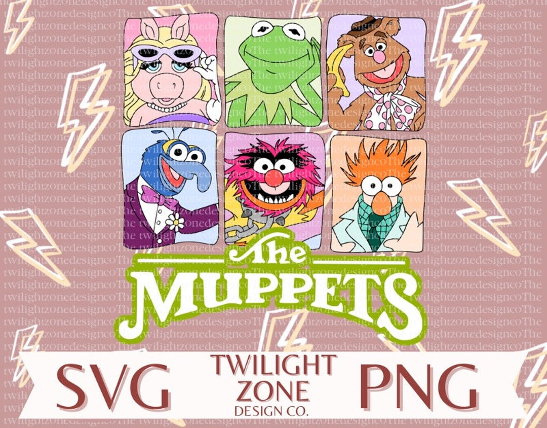 Muppets SVG | Easy Cut File for Cricut, Layered by Colour. PNG | Colour ...