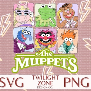 Muppets SVG | Easy Cut File for Cricut, Layered by Colour. PNG | Colour ...