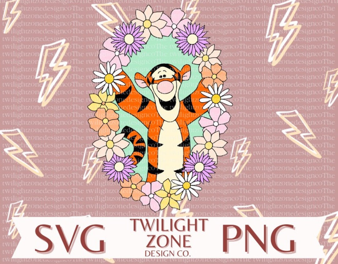 Spring Tigger SVG | Easy Cut File for Cricut, Layered by Colour. PNG ...