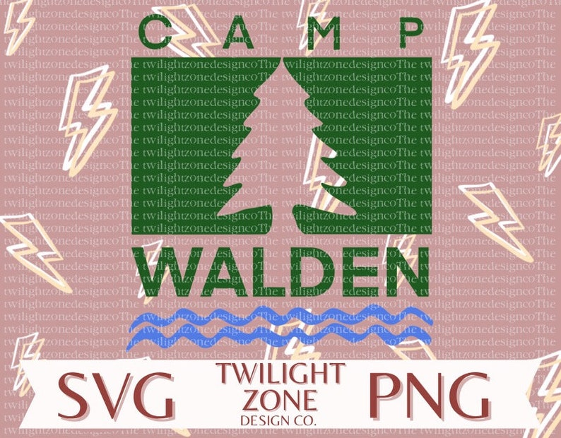 Camp Walden SVG | Easy Cut File for Cricut, Layered by Colour. PNG ...
