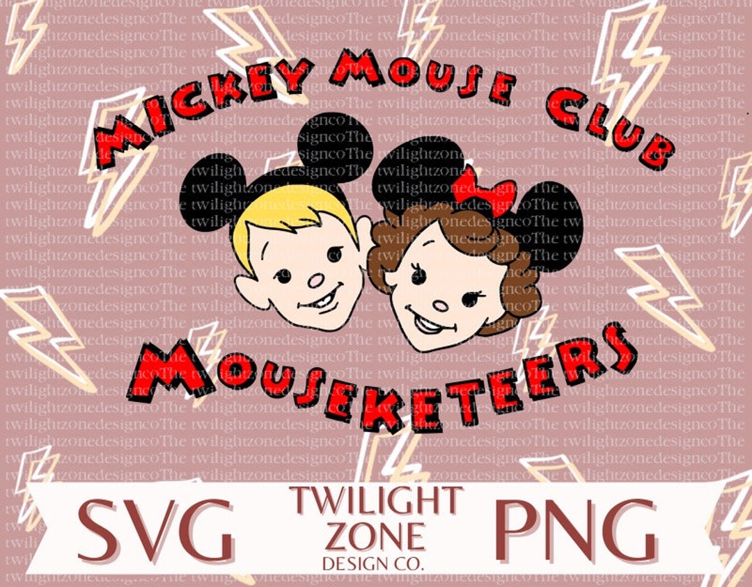 Mouseketeers SVG | Easy Cut File for Cricut, Layered by Colour. PNG ...