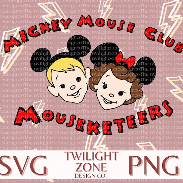 Mouseketeers Svg - Etsy