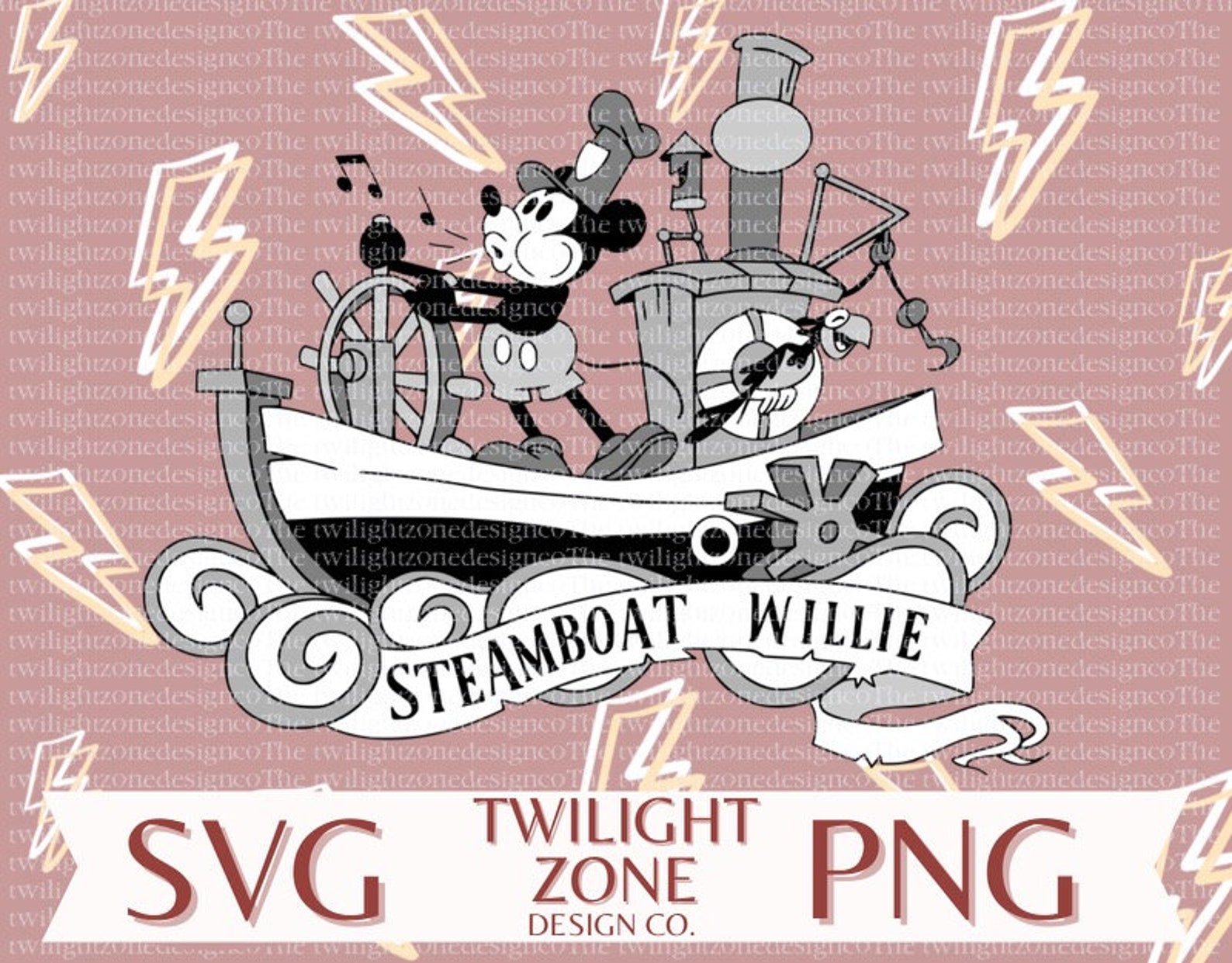 Original Steamboat SVG Easy Cut File for Cricut, Layered by Colour. PNG ...