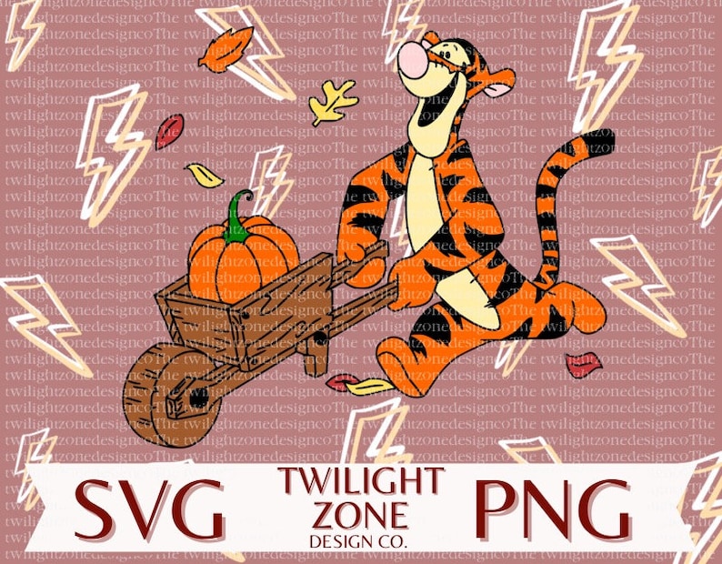Autumn Tigger SVG Easy Cut File for Cricut Layered by - Etsy Australia