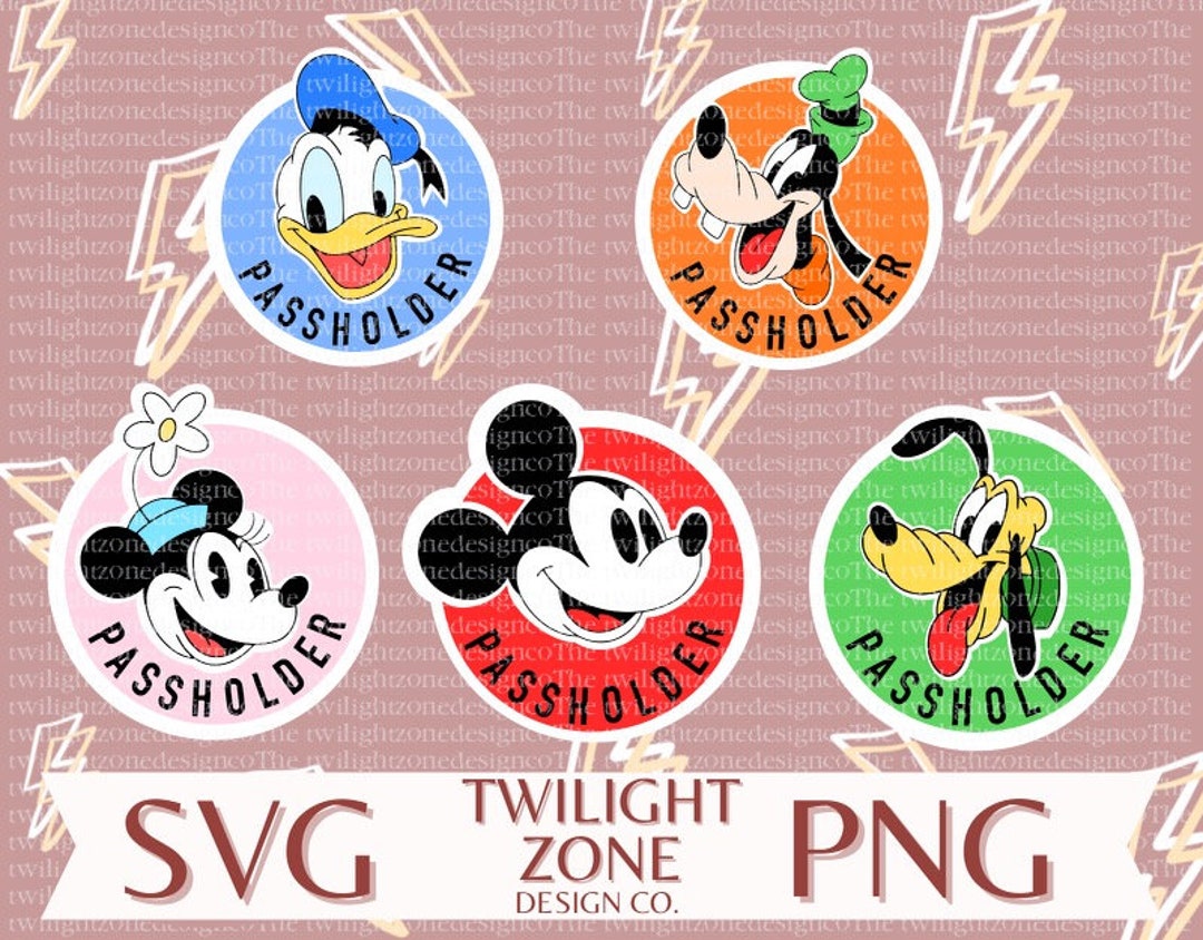 Passholders SVG Easy Cut File for Cricut, Layered by Colour. PNG Colour ...