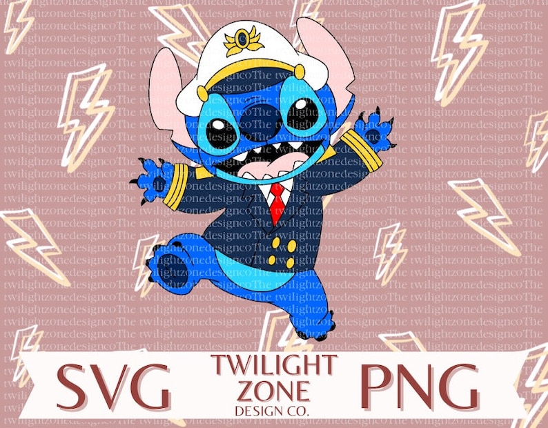 Captain Stitch SVG Easy Cut File for Cricut, Layered by Colour. PNG ...