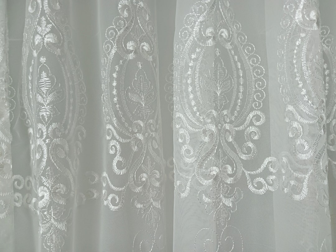 White Sheer European Style Sheer for Wedding Room , Living Room, and ...