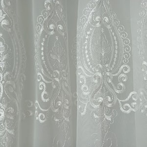 White Sheer European Style Sheer for Wedding Room , Living Room, and ...