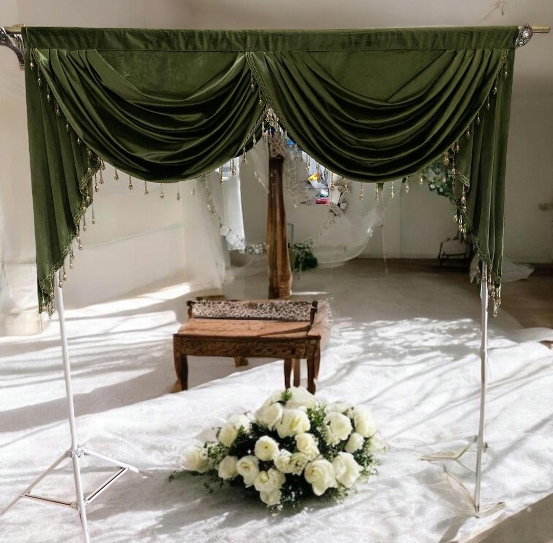 Hand Made Velvet Valance With Swags and Cascade, Custom Size, Custom ...