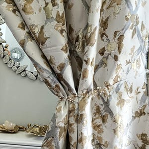 High Quality Gold Pattern Jacquard Curtain Custom Size, Hand Made ...