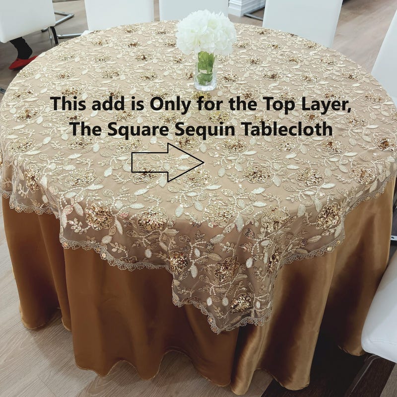 Gold Table Overlay Square - Etsy