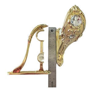 Gold Double Twist Rod Luxury Twisted Rod Heavy Duty Handmade Crystal ...