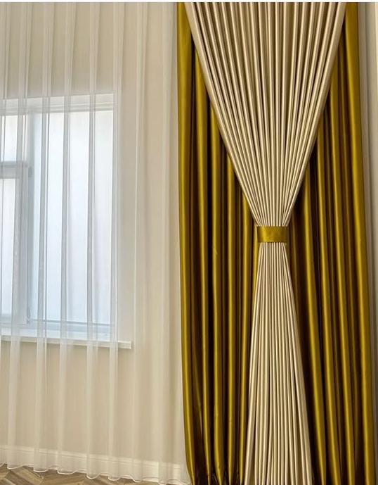 Custom Made Inverted Pleat Curtain, High-grade Jacquard Fabric, Custom ...