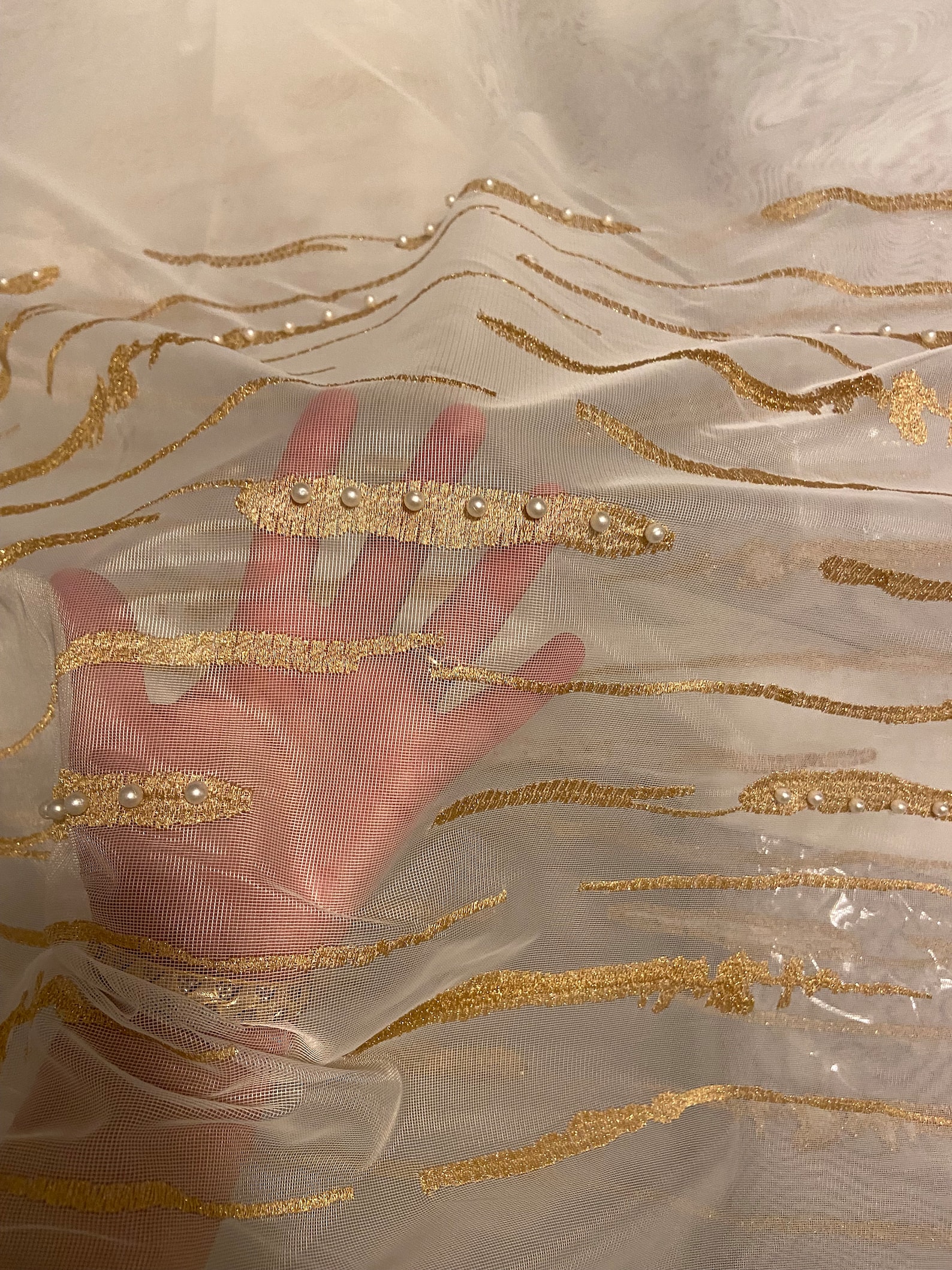 Custom Made Bronze Embroidery Gray Sheer for Living Room, Dining Room ...