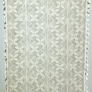 Custom Made Flower Pattern Crochet Curtains, Custom Size Drape for ...