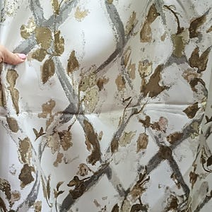 High Quality Gold Pattern Jacquard Curtain Custom Size, Hand Made ...