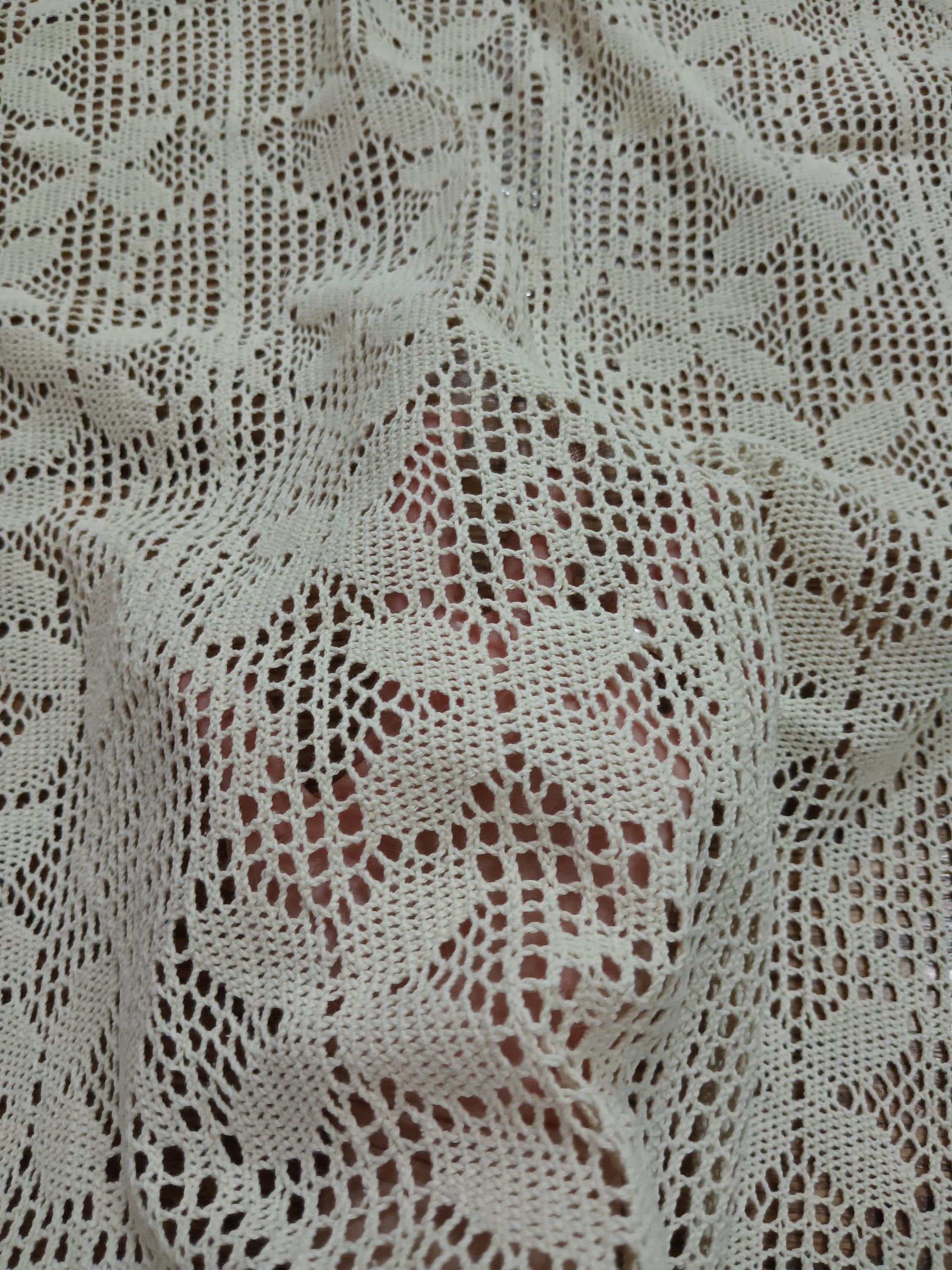 Custom Made Flower Pattern Crochet Curtains, Custom Size Drape for ...