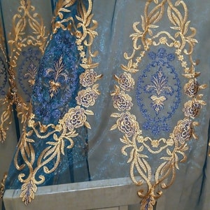 Customized Embroideried Sheer European Style Sheer for Wedding Room ...