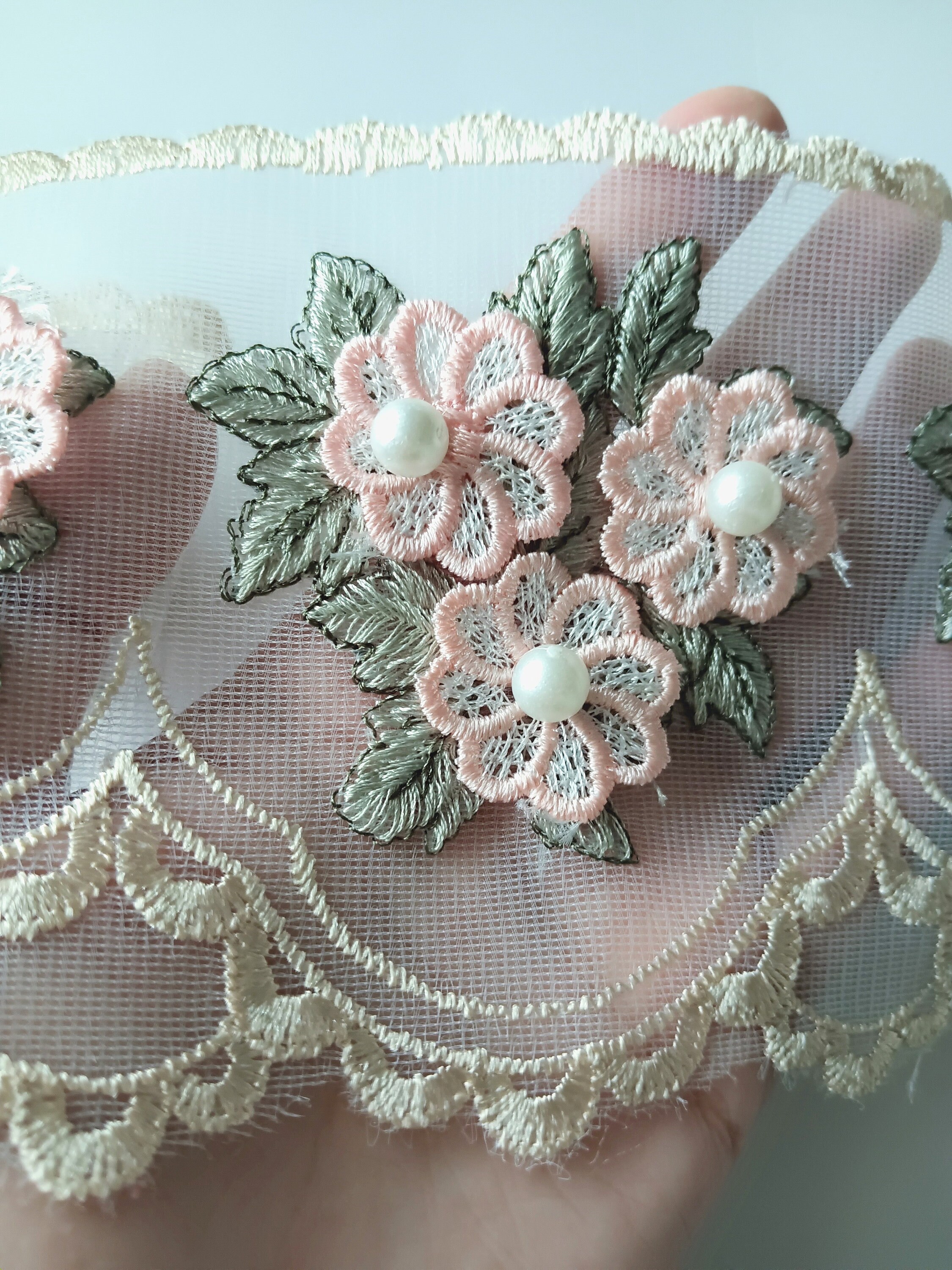 4 Inches Lace Trim per Yards for Curtains Custom Made Luxury Lace ...