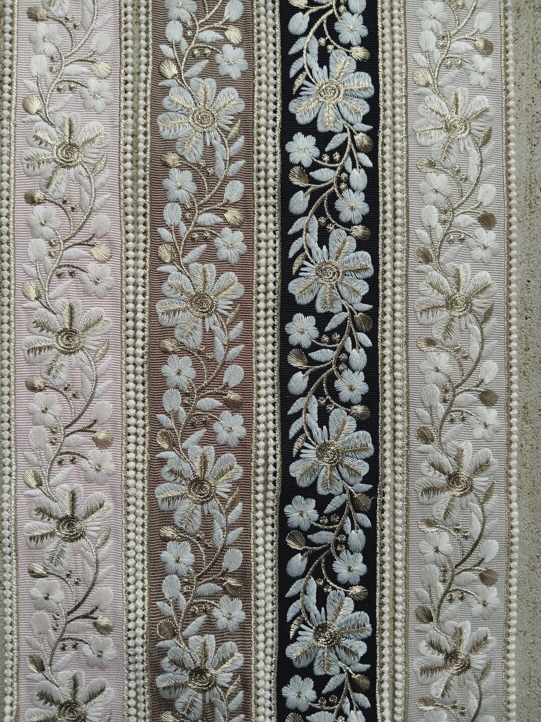 2 ,1/3 Inches Edge Curtain Border Tape Curtain Trim, Fabric Trim off ...