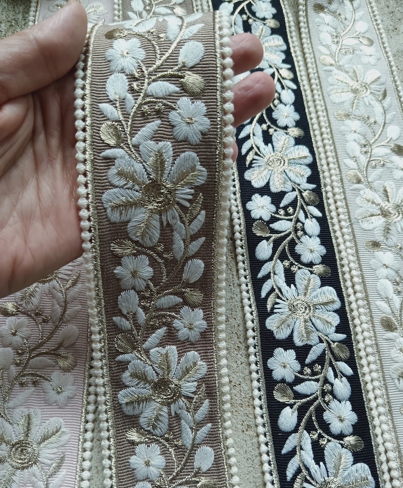 2 ,1/3 Inches Edge Curtain Border Tape Curtain Trim, Fabric Trim off ...