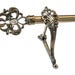 Single Rod Modern Luxury Heavy Duty Handmade Crystal Bronze Adjustable ...