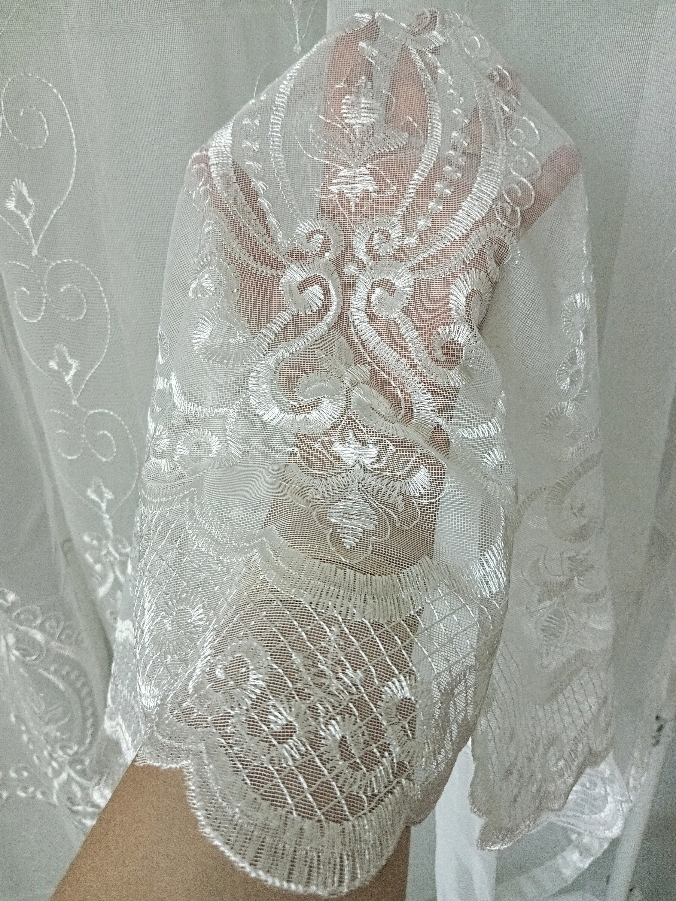 White Sheer European Style Sheer for Wedding Room , Living Room, and ...