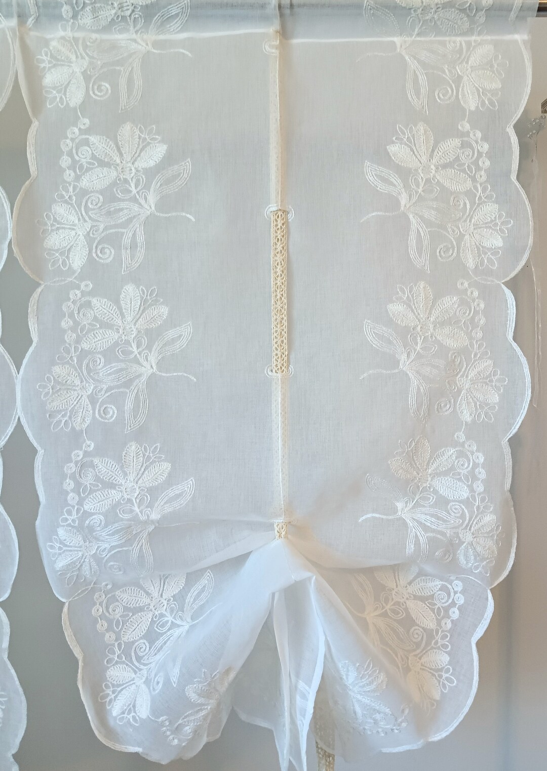 Custom Made Embroidery Valance Roman European Style Hand Made Roman ...