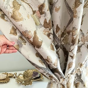High Quality Gold Pattern Jacquard Curtain Custom Size, Hand Made ...