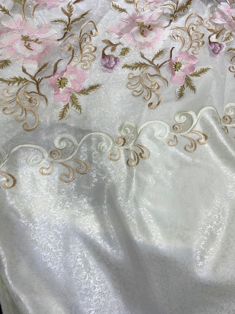 Custom Made Embroidery Curtain With Match Shear,lined or Unlined ...