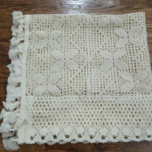 Custom Made Flower Pattern Crochet Curtains, Custom Size Drape for ...