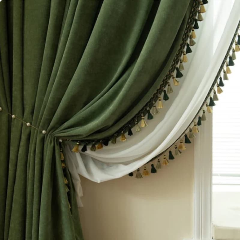 Tassel Curtains - Etsy