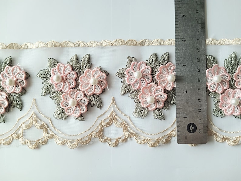 4 Inches Lace Trim per Yards for Curtains Custom Made Luxury Lace ...