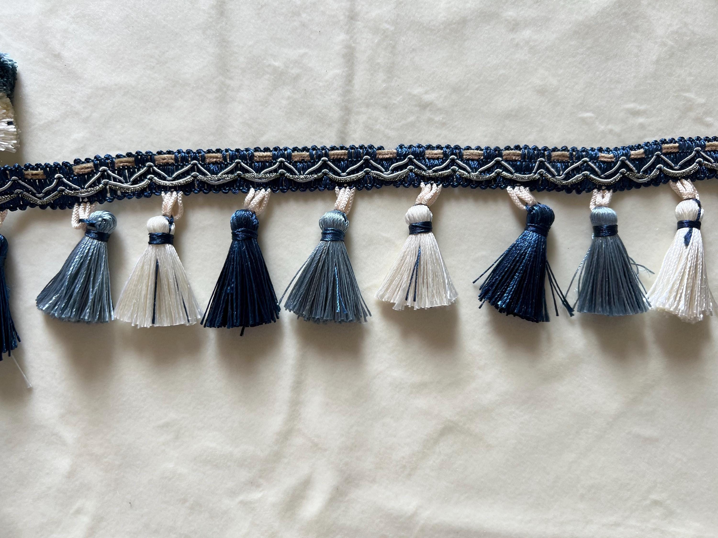 Custom-made Curtain Fringe Tassel Trim, Beaded Tassel Fringe Trim - Etsy