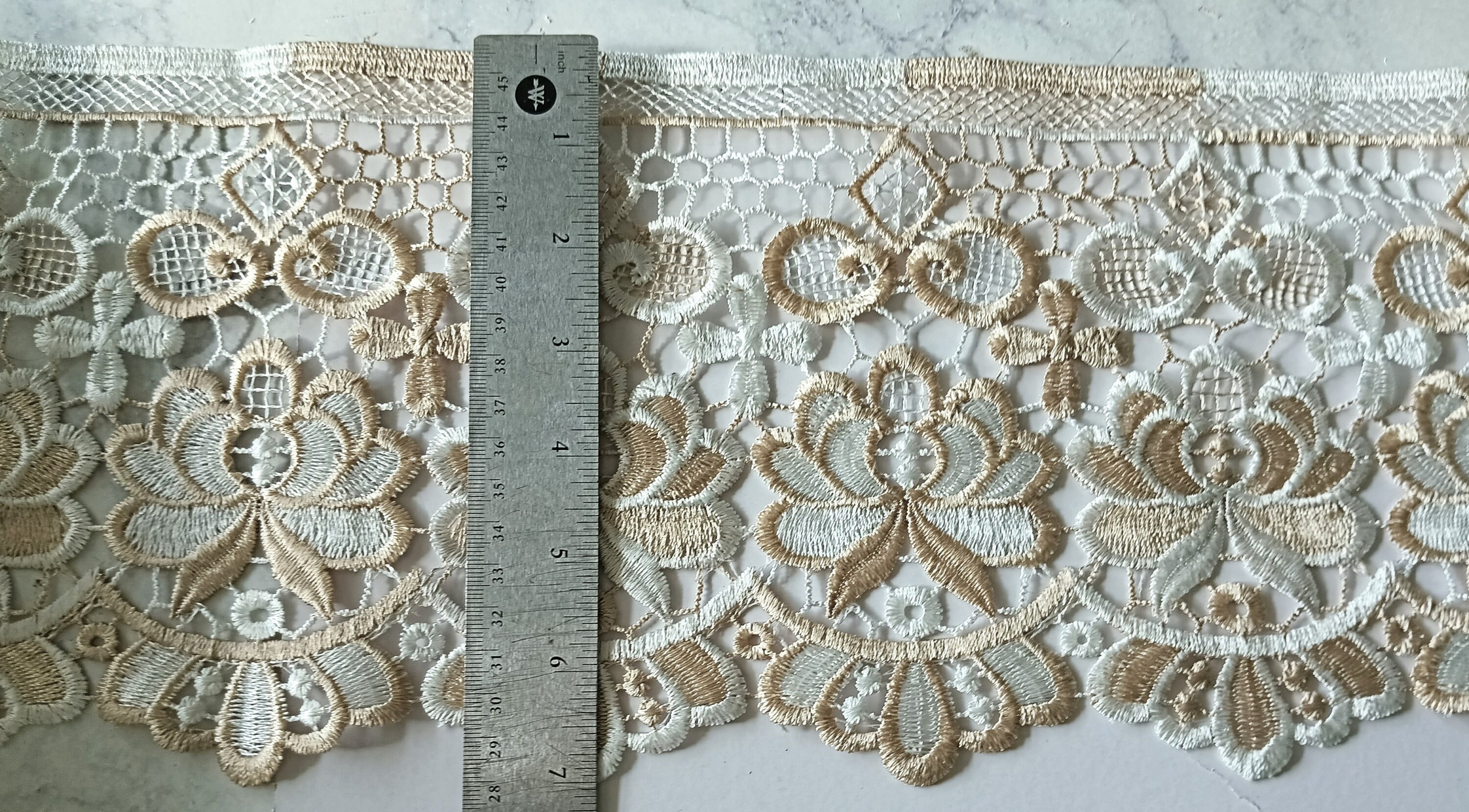 7inches Custom Size Luxury Embroidery Lace Border, Border Trim ...
