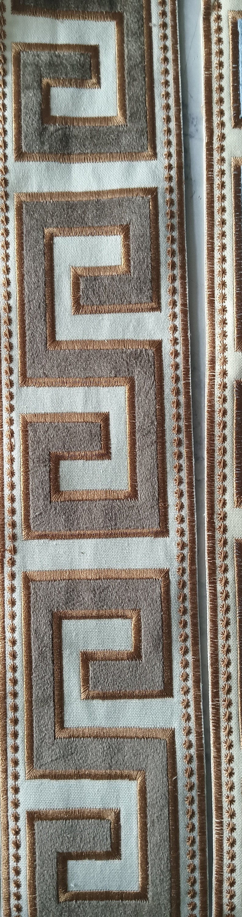 High Quality 3D Edge Curtain Border Tape Curtain Trim, Greek Key Trim ...