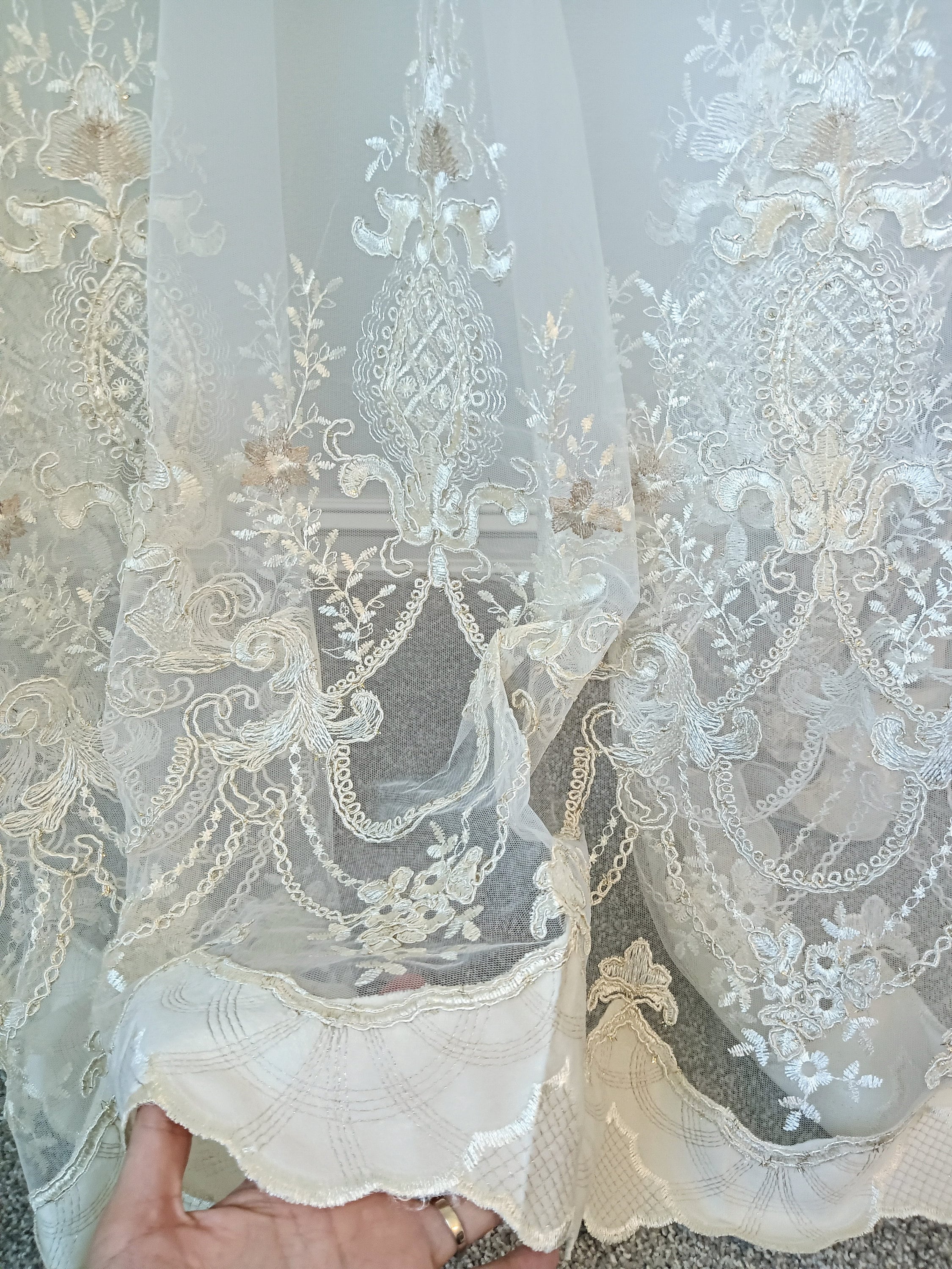 Luxury Sheer Curtain Embroidery Sheer for Living Room, Dining Room ...