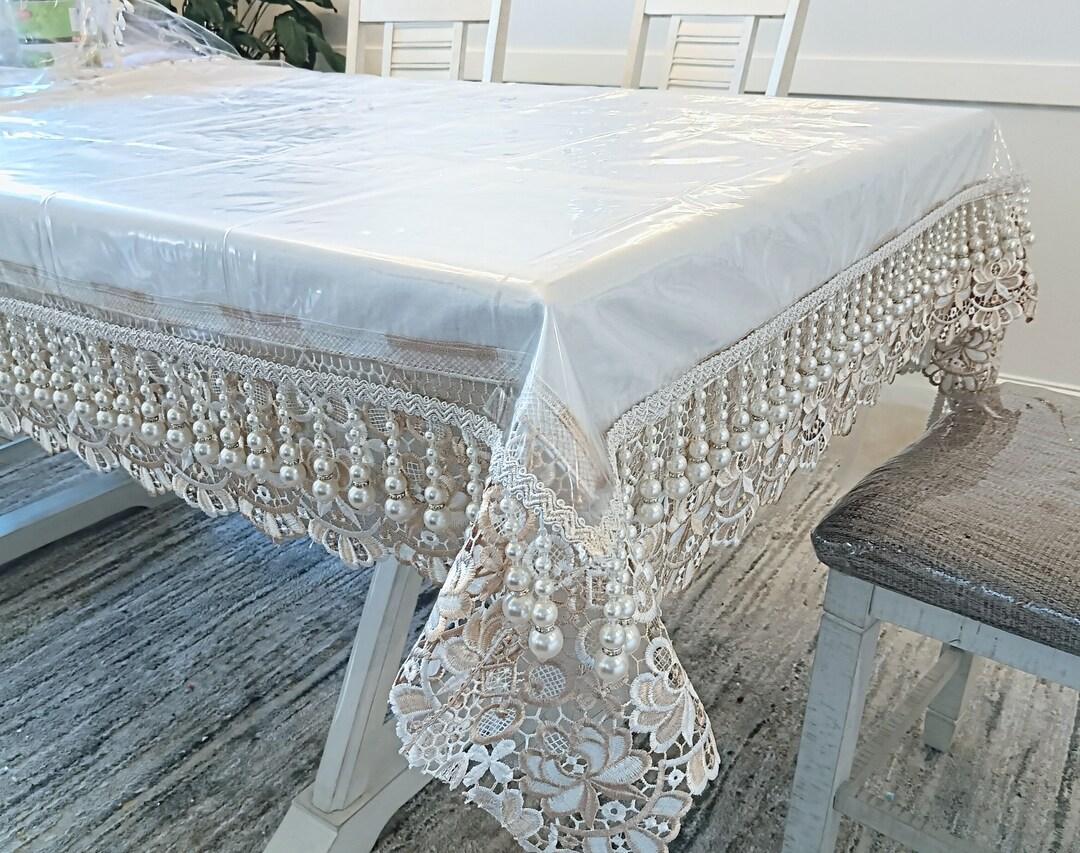 Handmade Luxury Tablecloth, Custome Size, Medium Weight 100% Cotton ...