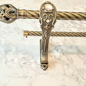 Bronze Double Twist Rod Luxury Twisted Rod Heavy Duty Handmade Crystal ...