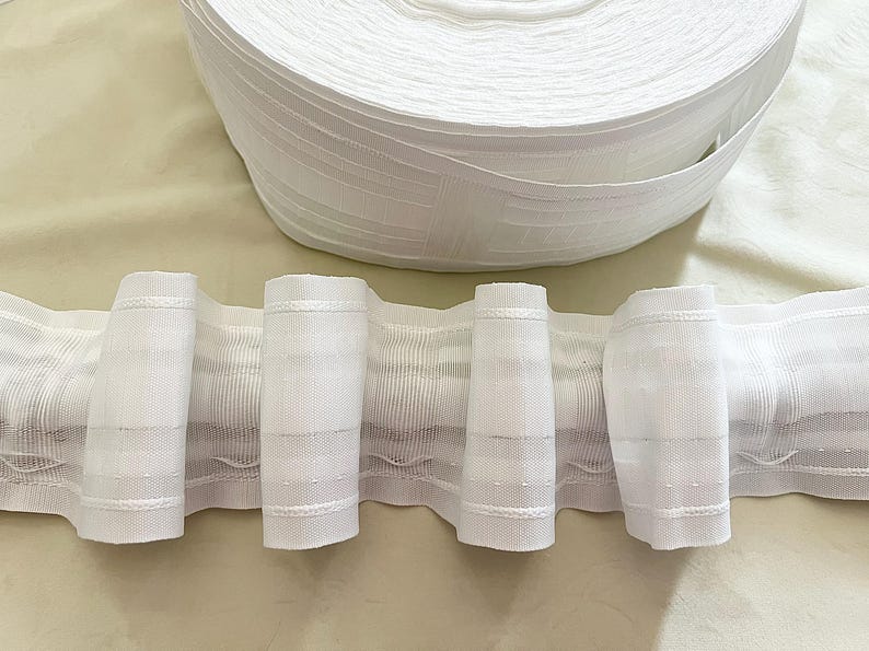 3.35 in Wide Multifunction Curtain Tapes for Rod and Track, 4 Different ...
