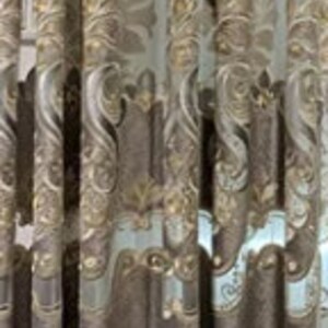 High Grade Gray Coffee Jacquard Thickened Chenille Hollowed Out ...