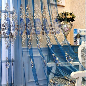Customized Embroideried Sheer European Style Sheer for Wedding Room ...