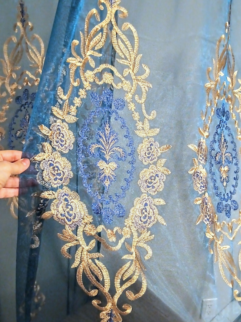 Customized Embroideried Sheer European Style Sheer for Wedding Room ...