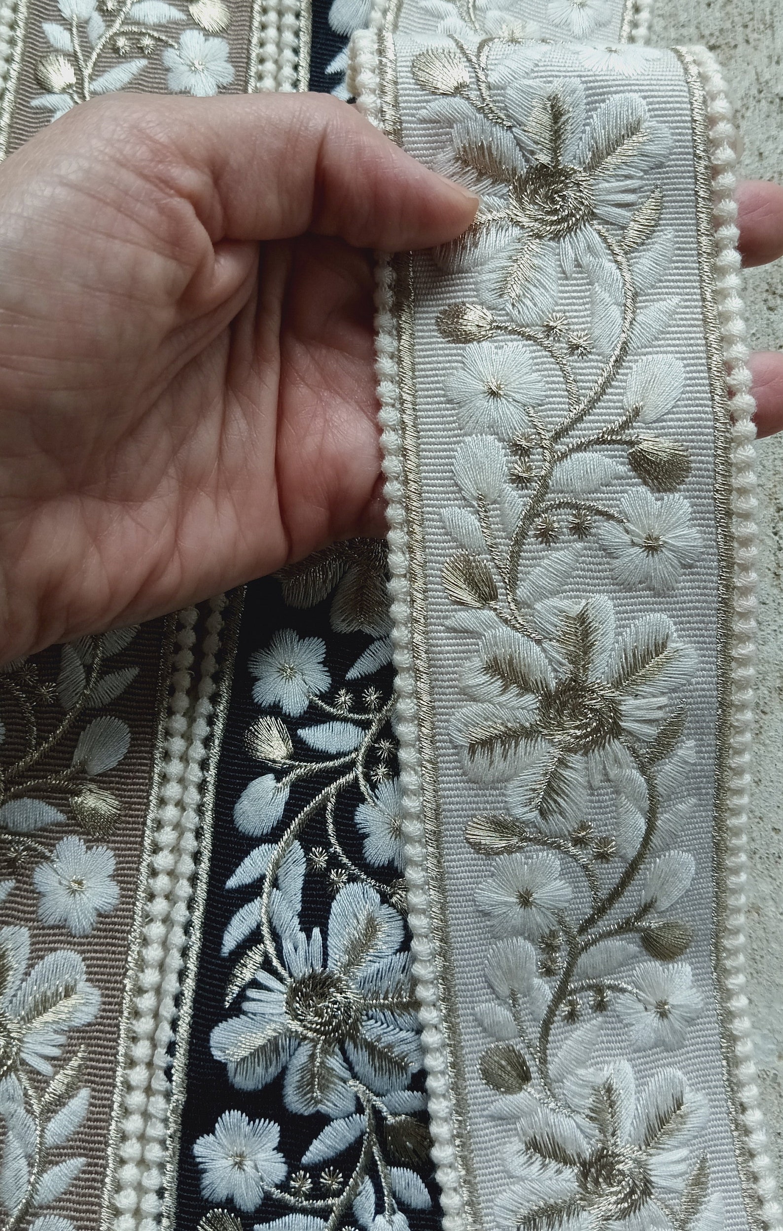 2 ,1/3 Inches Edge Curtain Border Tape Curtain Trim, Fabric Trim off ...