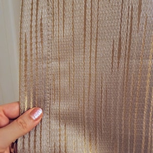 Custom Made Gold Thread Curtain and Sheer, Modern, Customized Size Hand ...