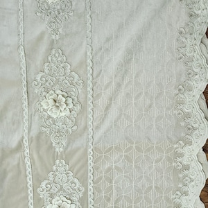 Custom Made Velvet Curtain French Rococo Lace Three-dimensional Plate ...