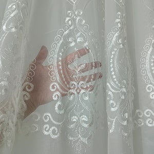 White Sheer European Style Sheer for Wedding Room , Living Room, and ...