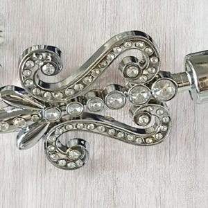 Bright Silver Single Twist Rod Luxury Twisted Rod Heavy Duty Handmade ...