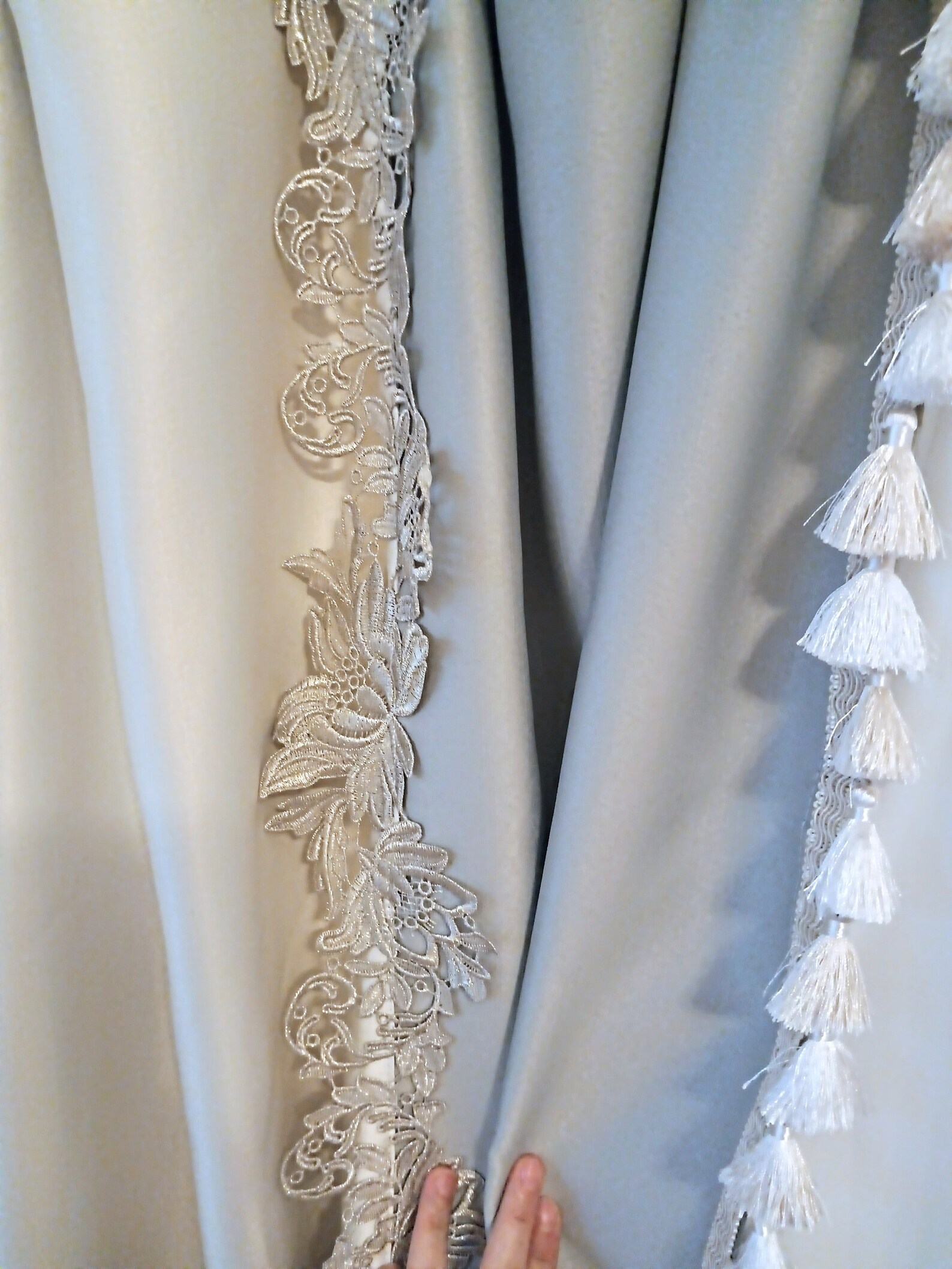 Luxury Custom Made Curtain and Side Tulle Elegant Style for Living Room ...